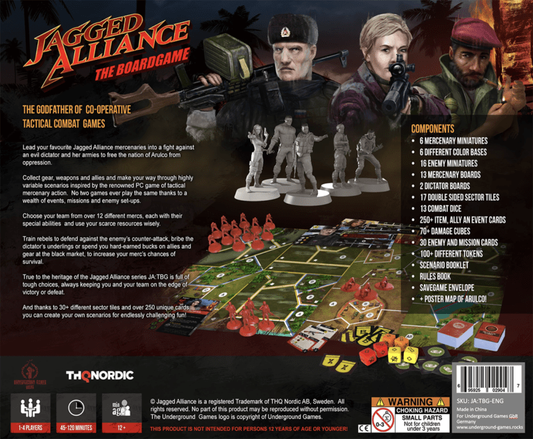 Jagged Alliance the Board Game: Kill for Cash with Modiphius ...